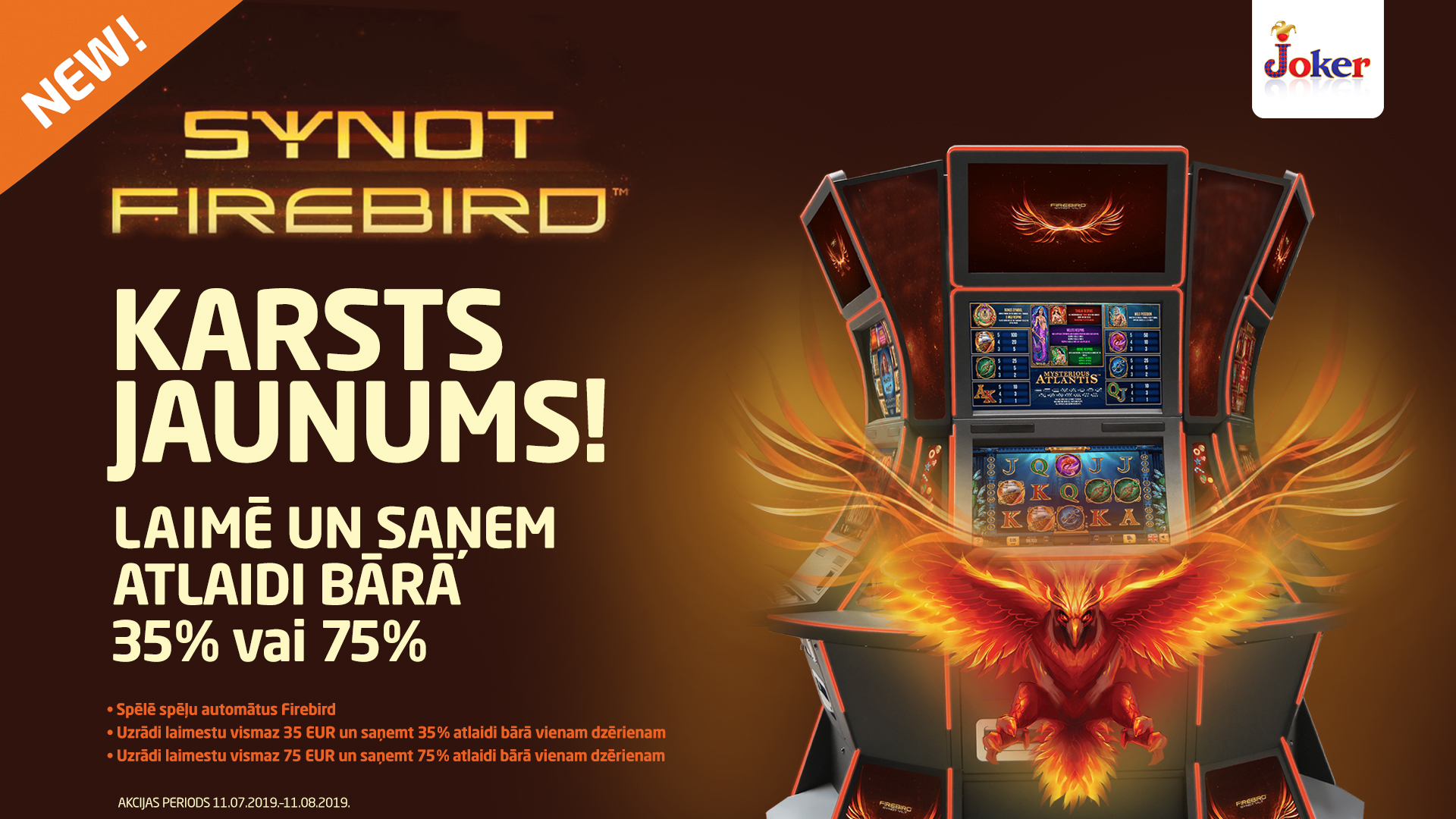 Synot Firebird – karsts jaunums! - Joker LTD