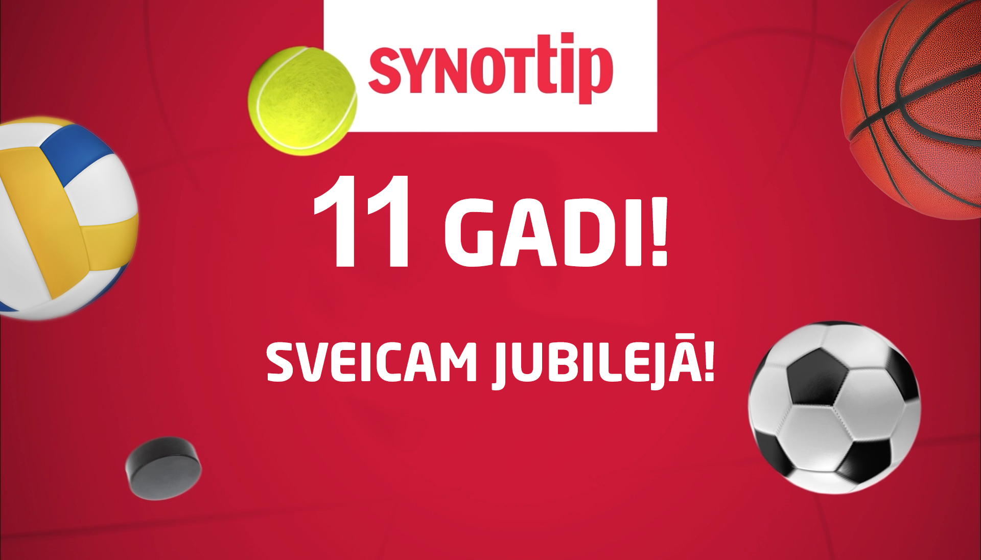 Synottip celebrates 11! May the excitement and luck continue! - Joker LTD